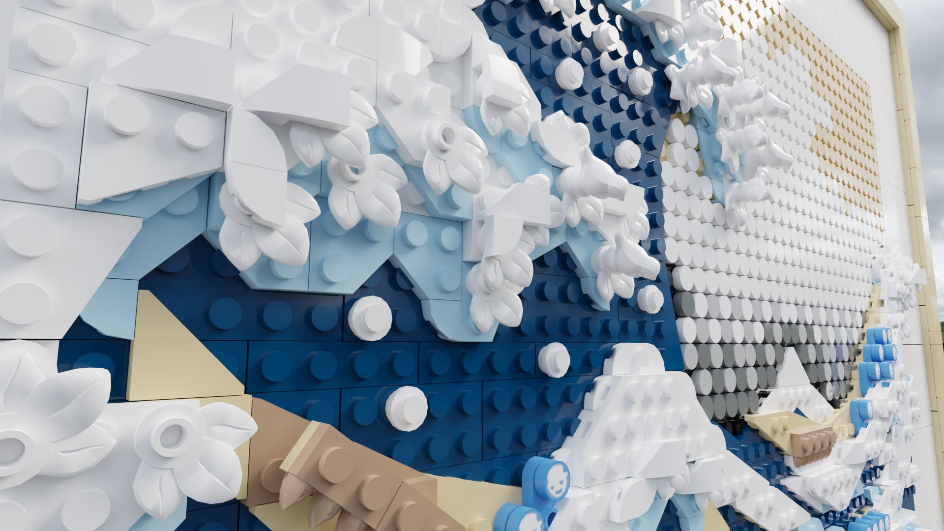 Lego ART - The Great Wave 3D Model - TurboSquid 2153362