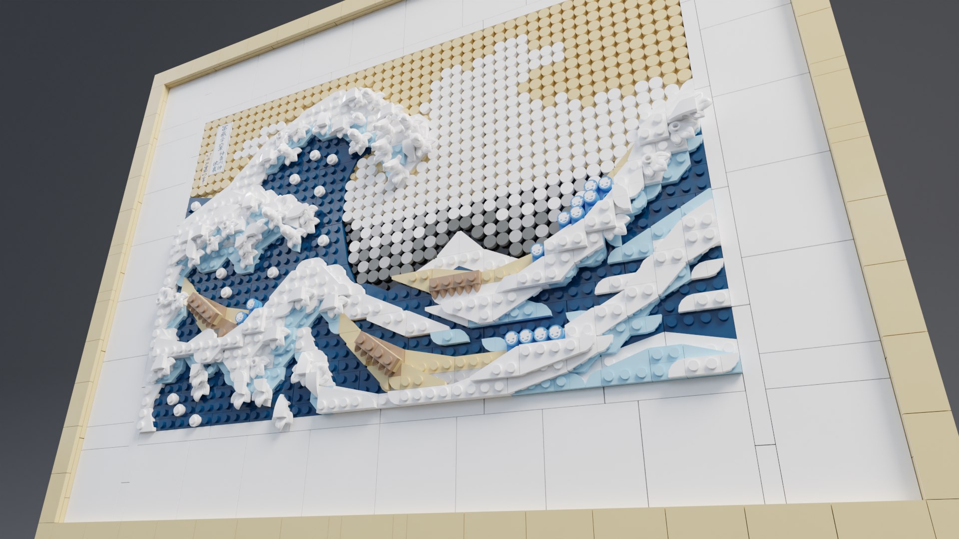 Lego ART - The Great Wave 3D Model - TurboSquid 2153362
