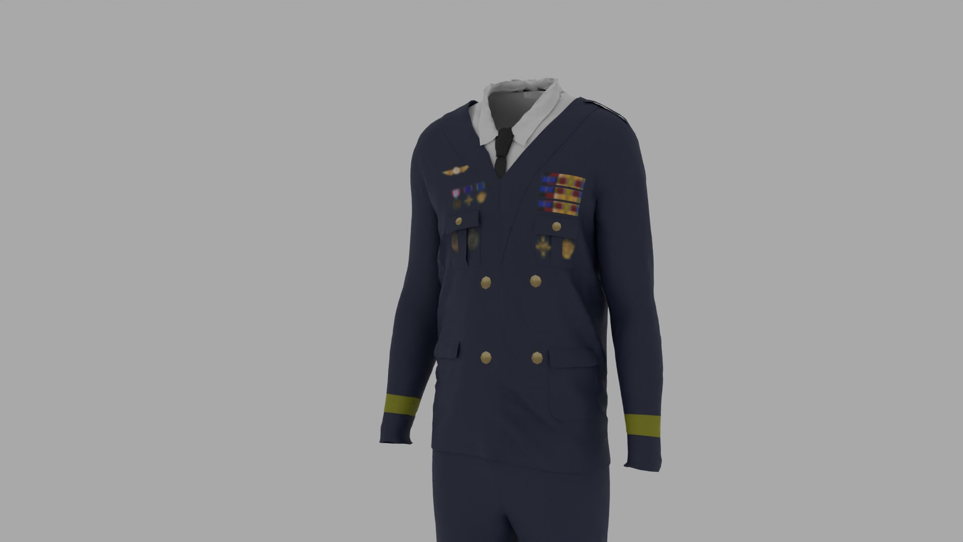 3D Commander Uniform - TurboSquid 1973181