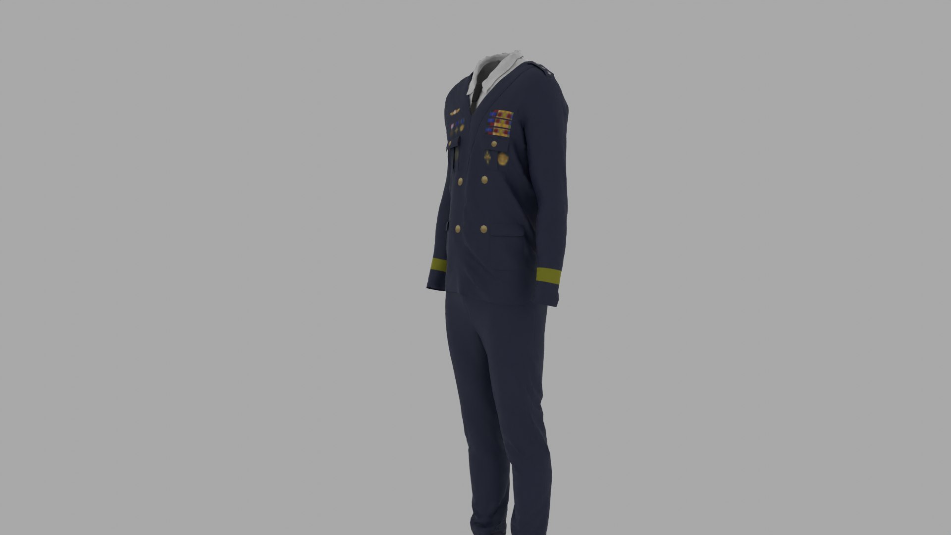 3D Commander Uniform - TurboSquid 1973181