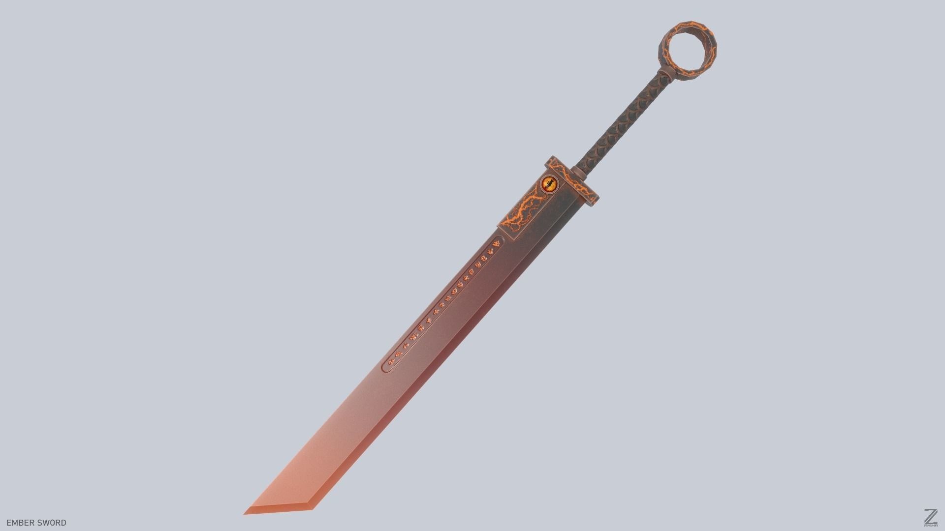 3D Ember Sword Model - TurboSquid 2385061