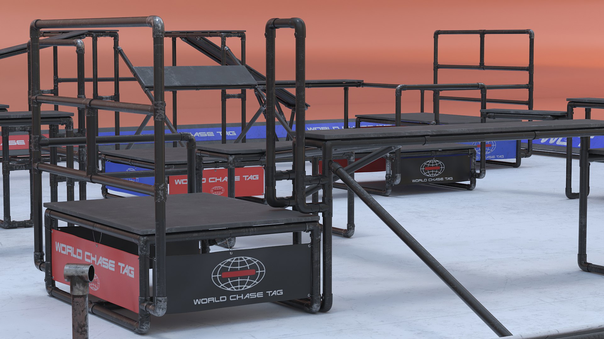 3D World Chase Tag Competition Field - TurboSquid 2370041