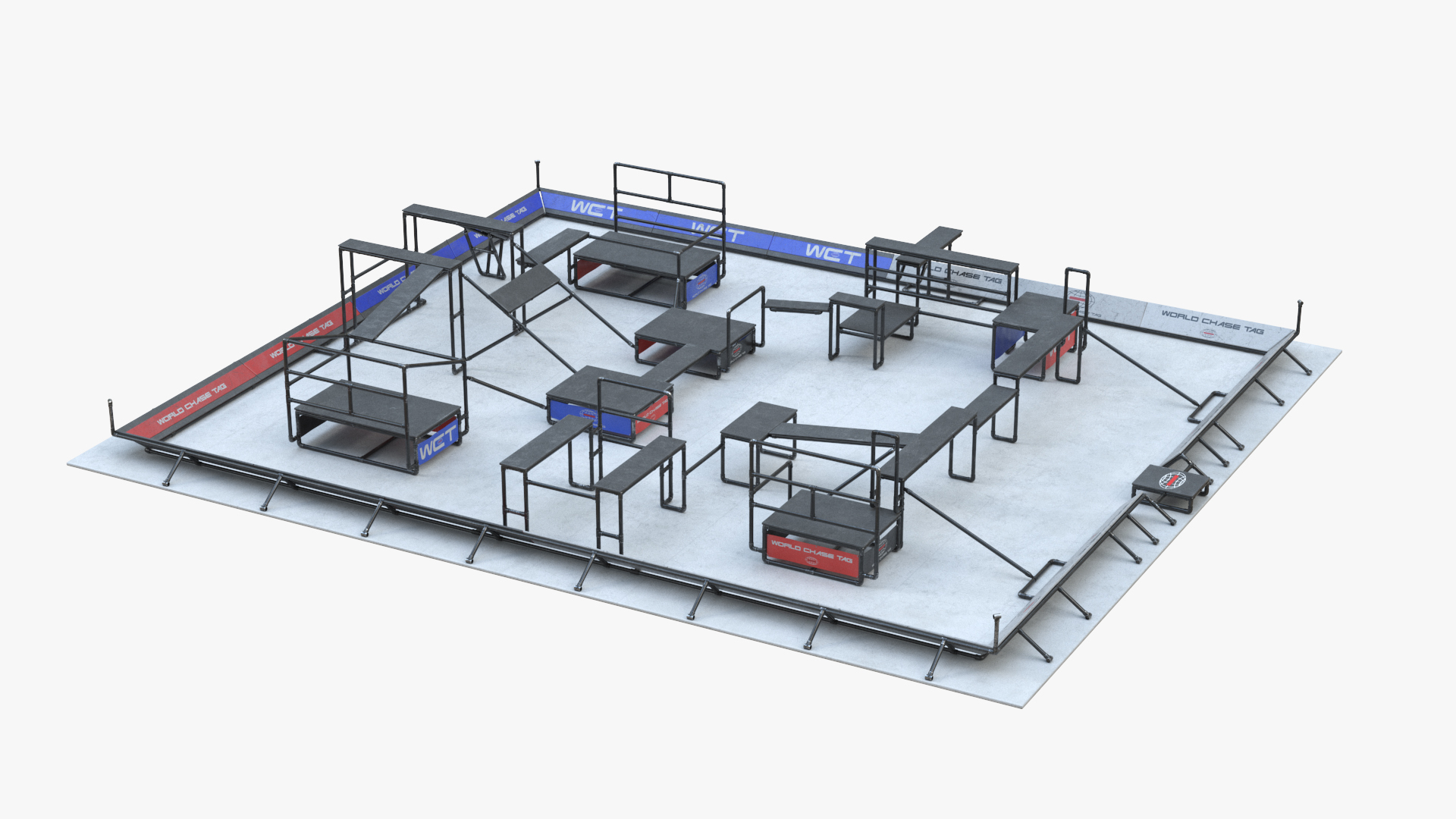 3D World Chase Tag Competition Field - TurboSquid 2370041