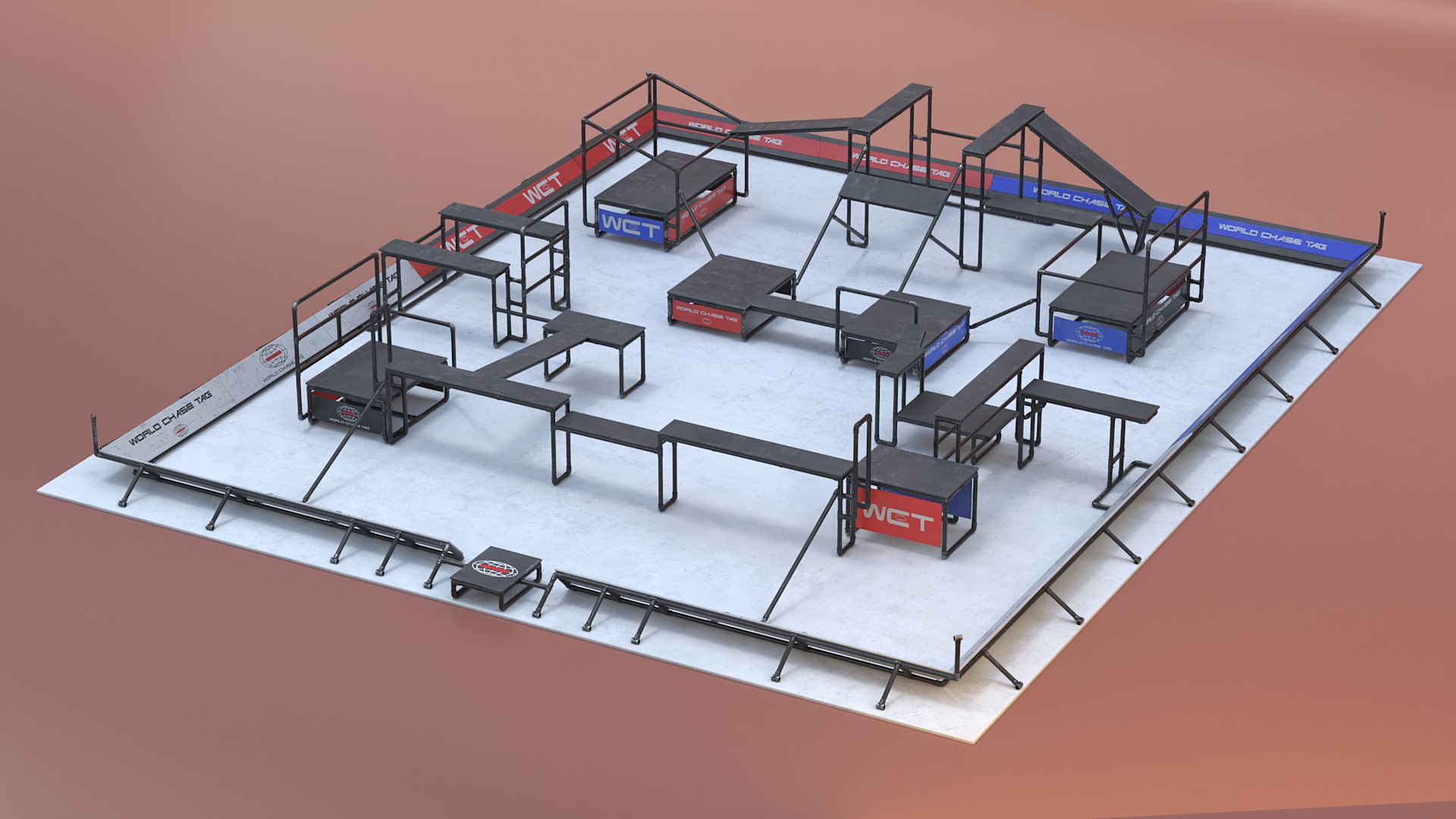 3D World Chase Tag Competition Field - TurboSquid 2370041