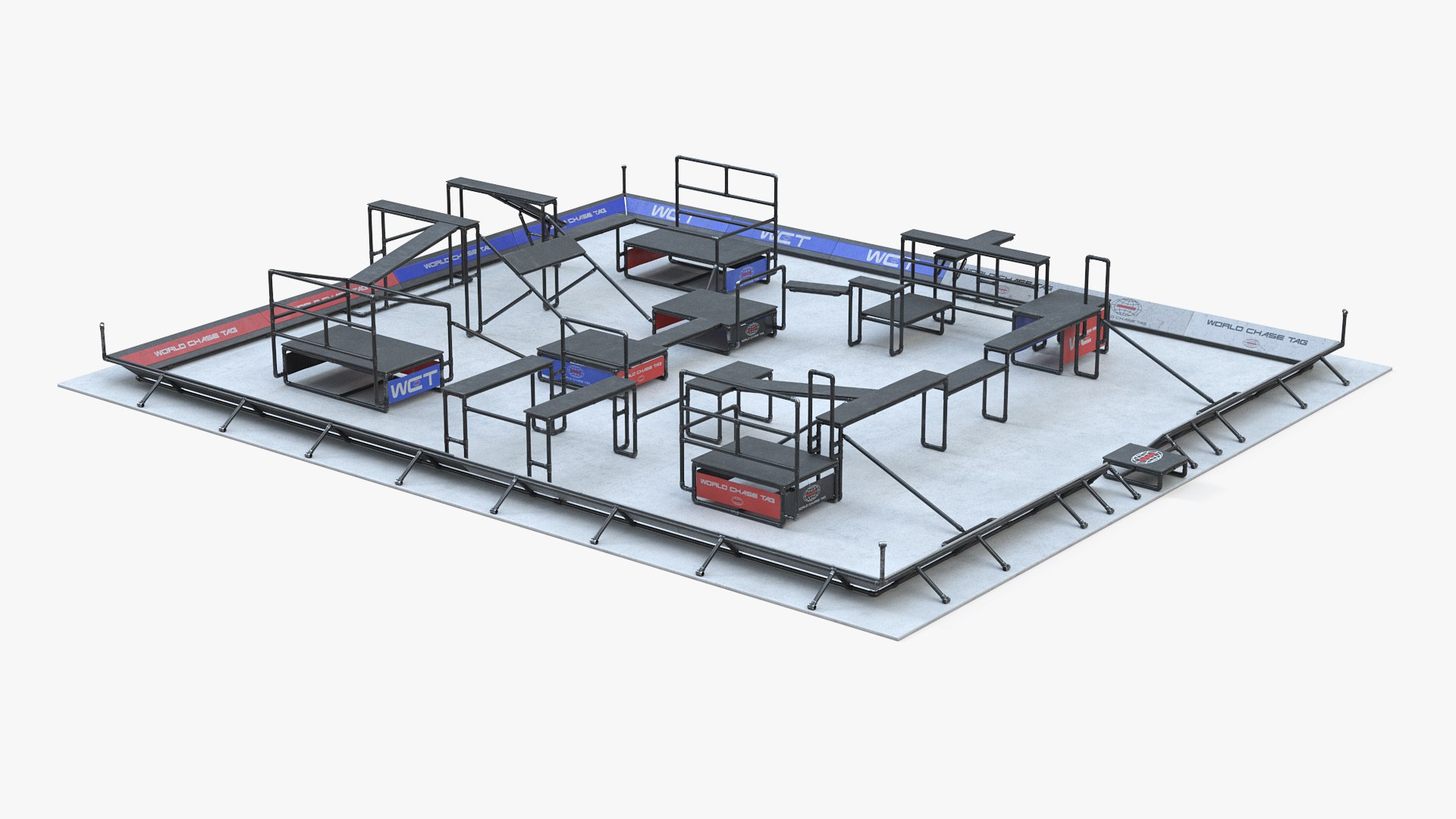 3D World Chase Tag Competition Field - TurboSquid 2370041