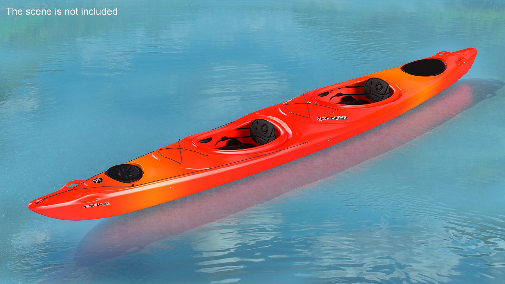 3D Tandem Touring Kayak - TurboSquid 2167636