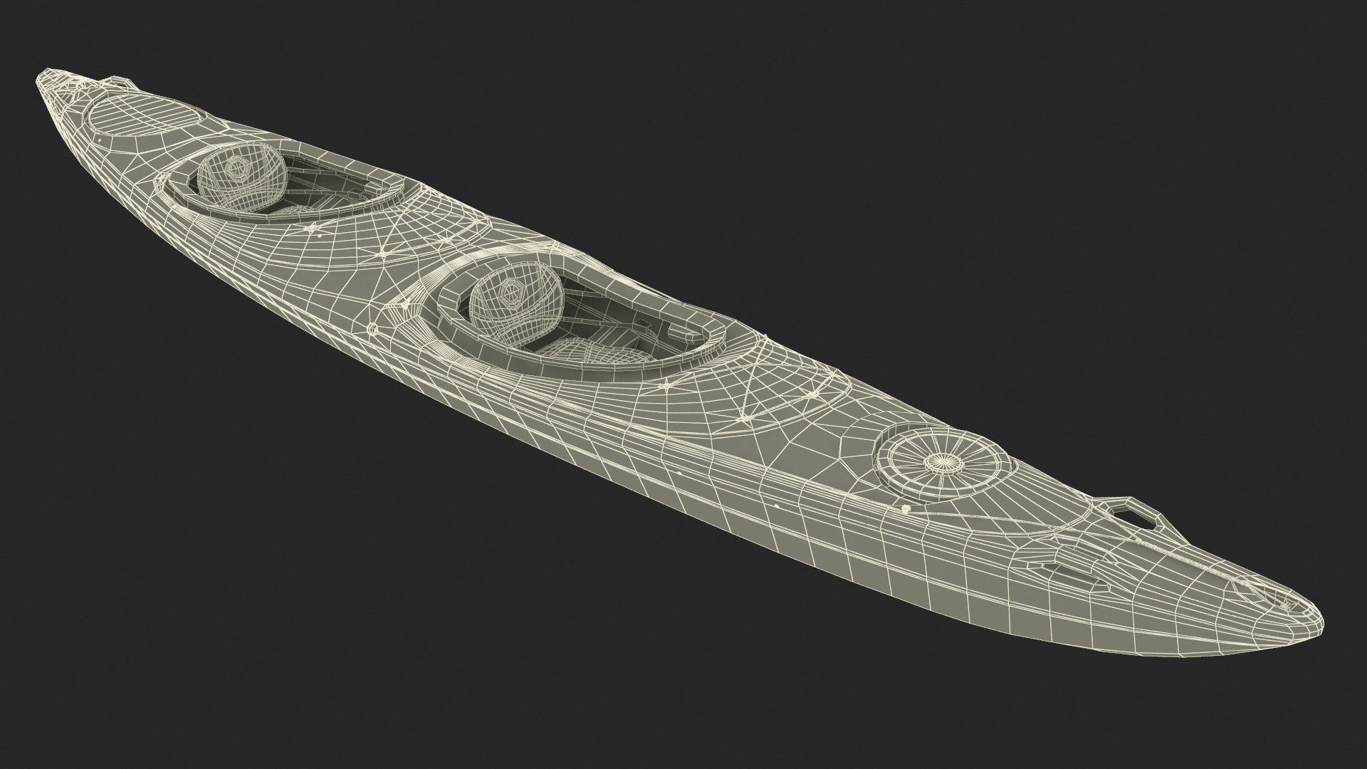 3D Tandem Touring Kayak - TurboSquid 2167636