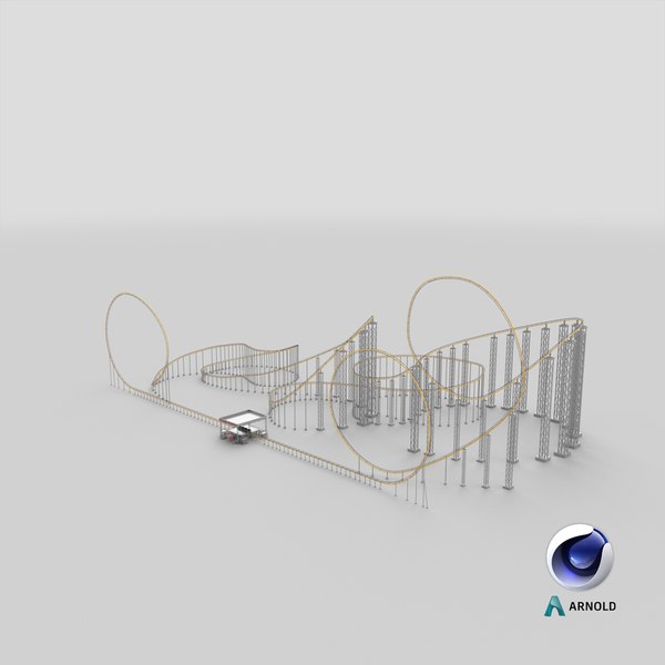 Three Detailed Amusement Park Rides 3D model - TurboSquid 1984633