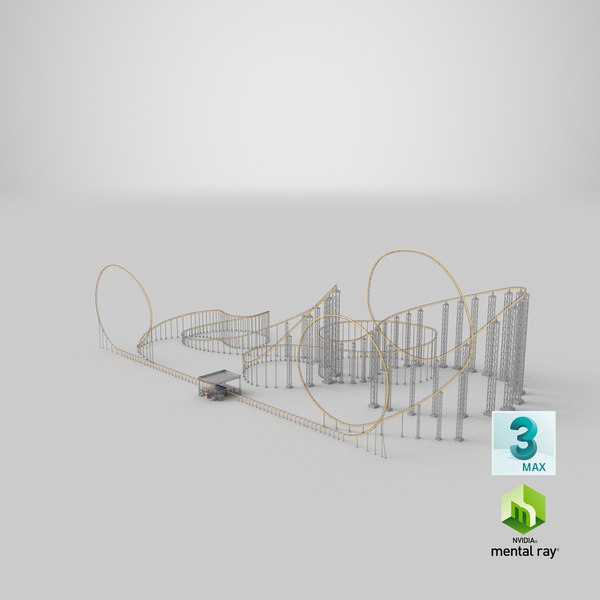 modelo 3d Three Detailed Amusement Park Rides - TurboSquid 1984633