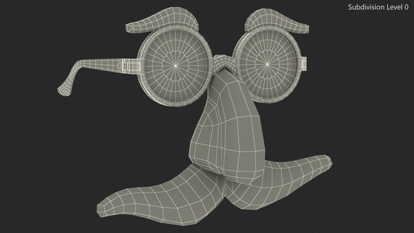 3D model groucho disguise glasses mask - TurboSquid 1700674