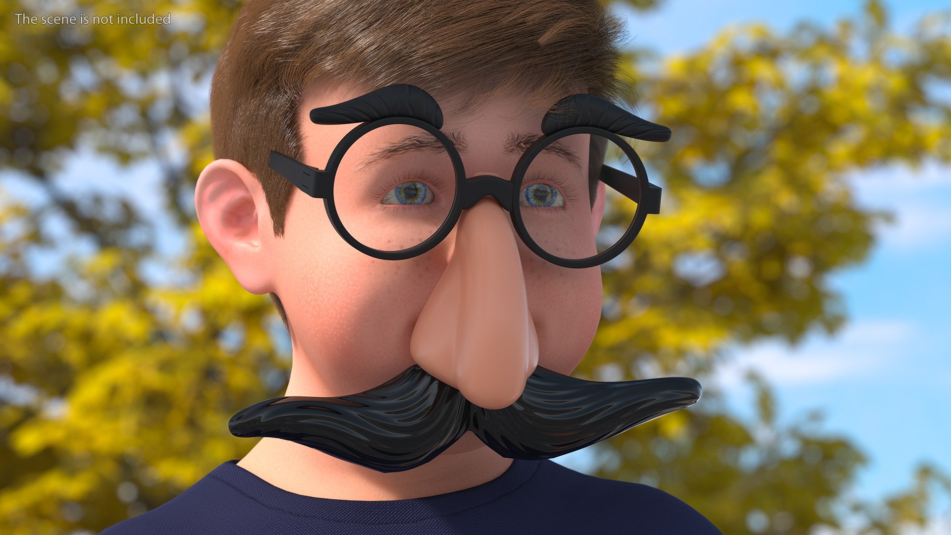 3D Model Groucho Disguise Glasses Mask - TurboSquid 1700674