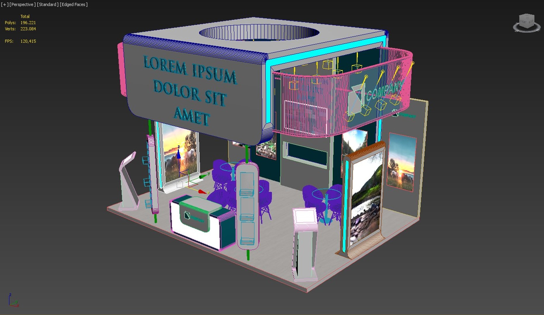 3D Booth Exhibit Stand - TurboSquid 1632169