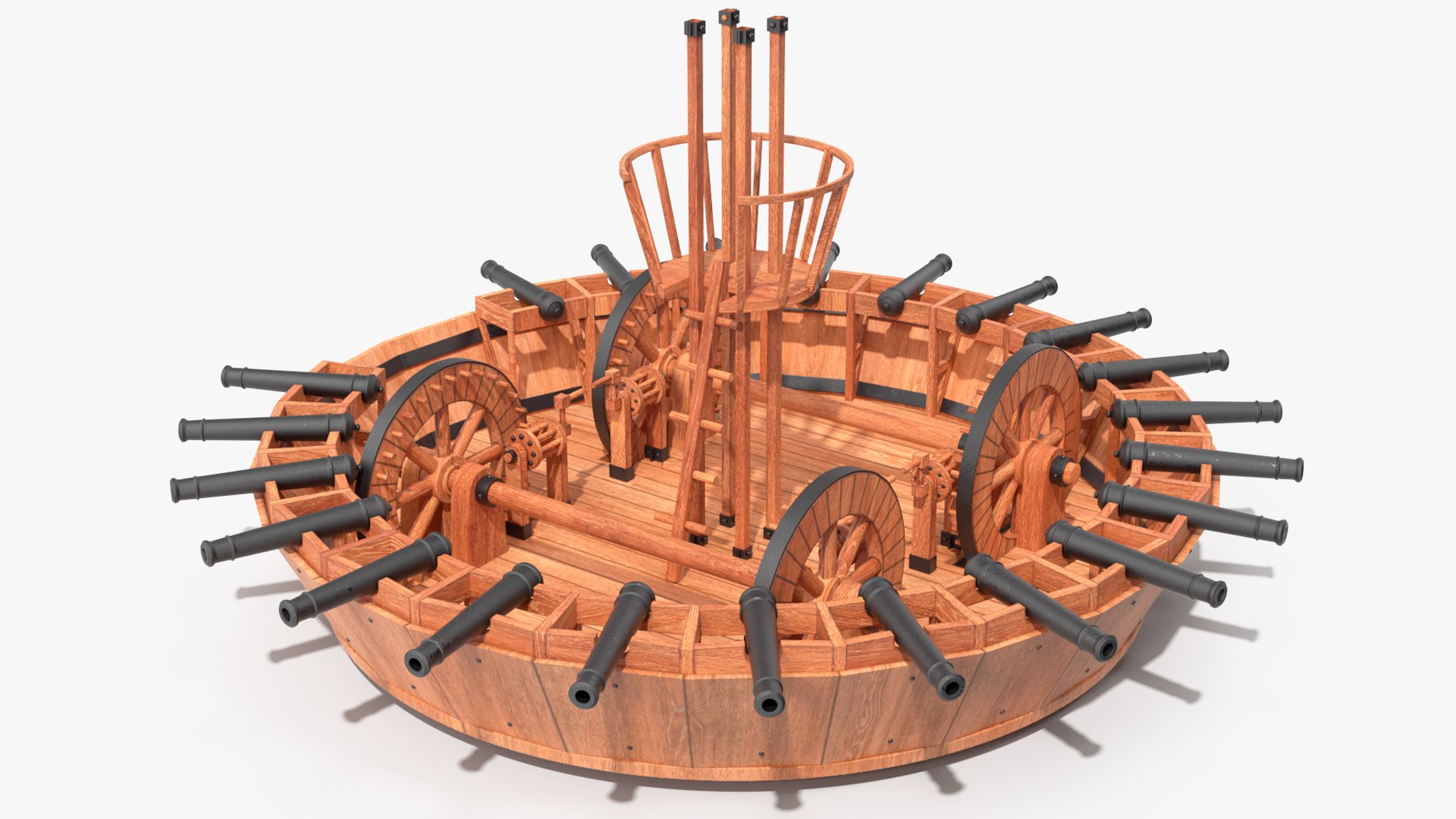 New Leonardo Da Vinci Rotational Tank 3D model - TurboSquid 2060250