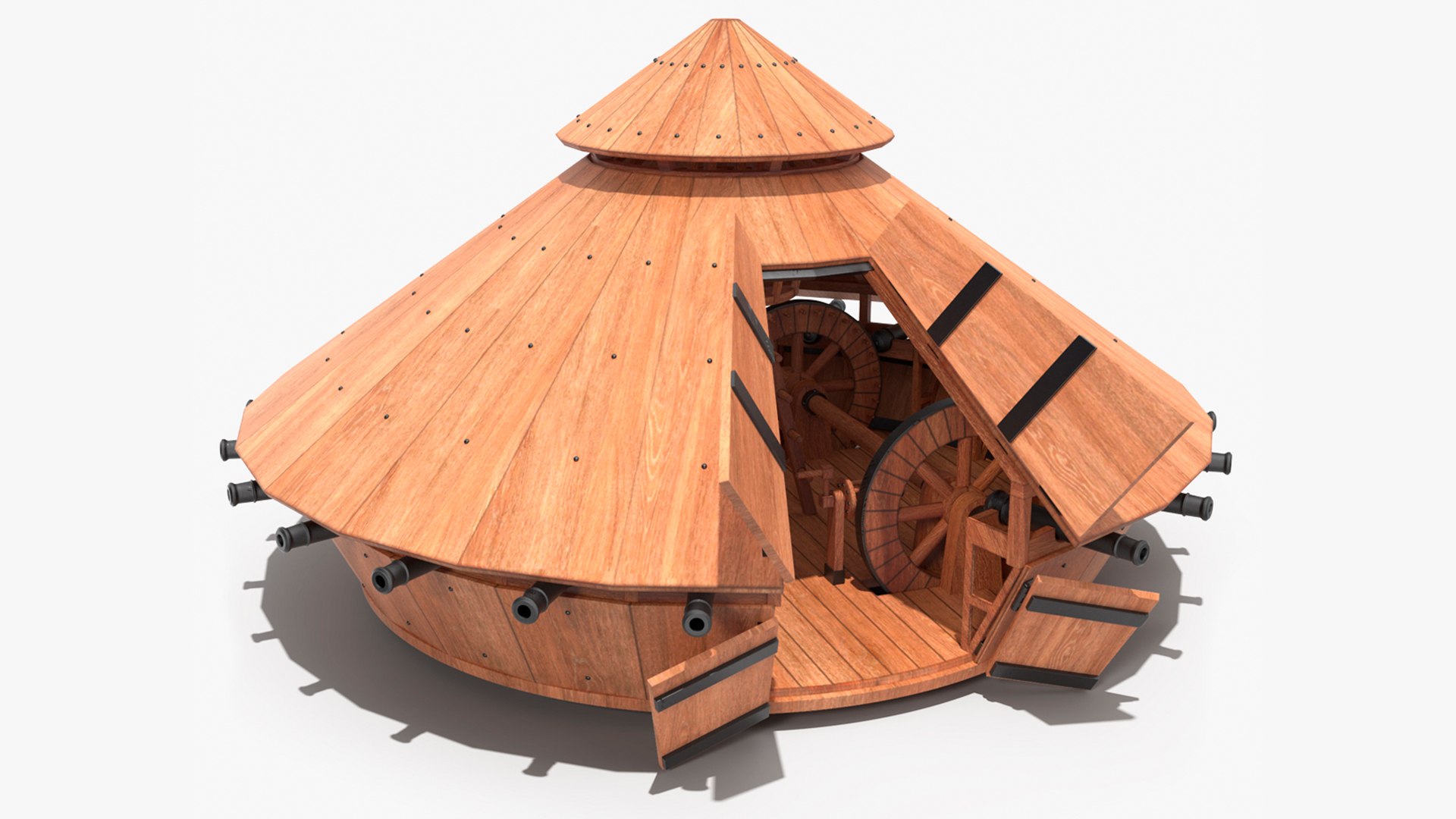 New Leonardo Da Vinci Rotational Tank 3D model - TurboSquid 2060250