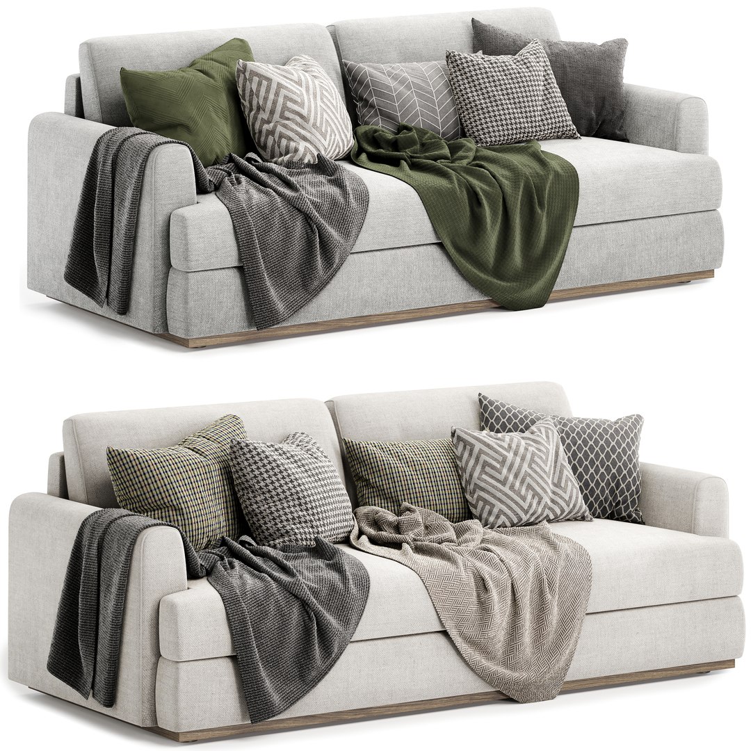 NIXON Fabric Sofa 3D - TurboSquid 2142974