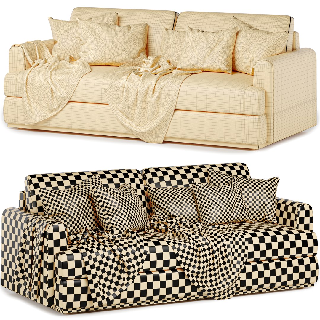 NIXON Fabric Sofa 3D - TurboSquid 2142974