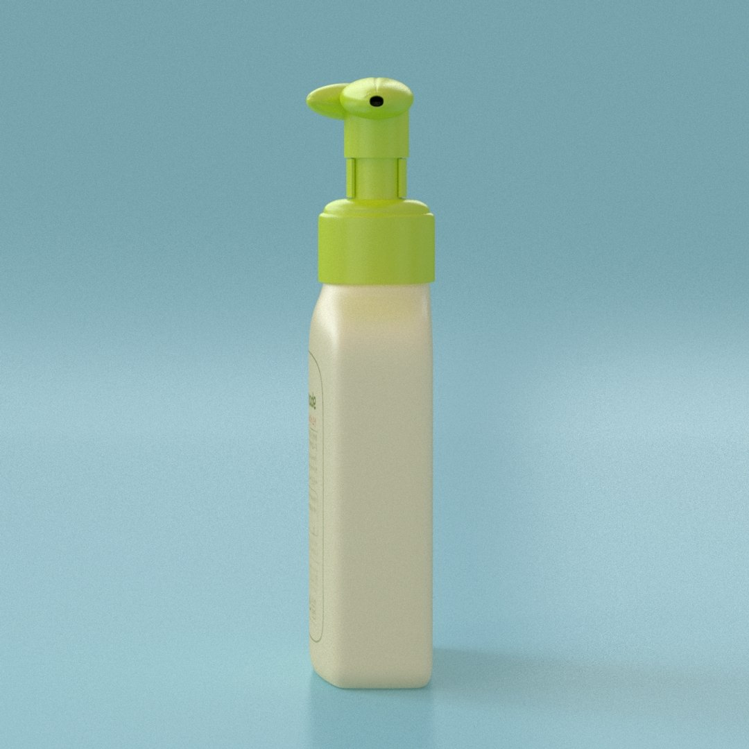 Baby Lotion Container Nature 3D Model - TurboSquid 1406008