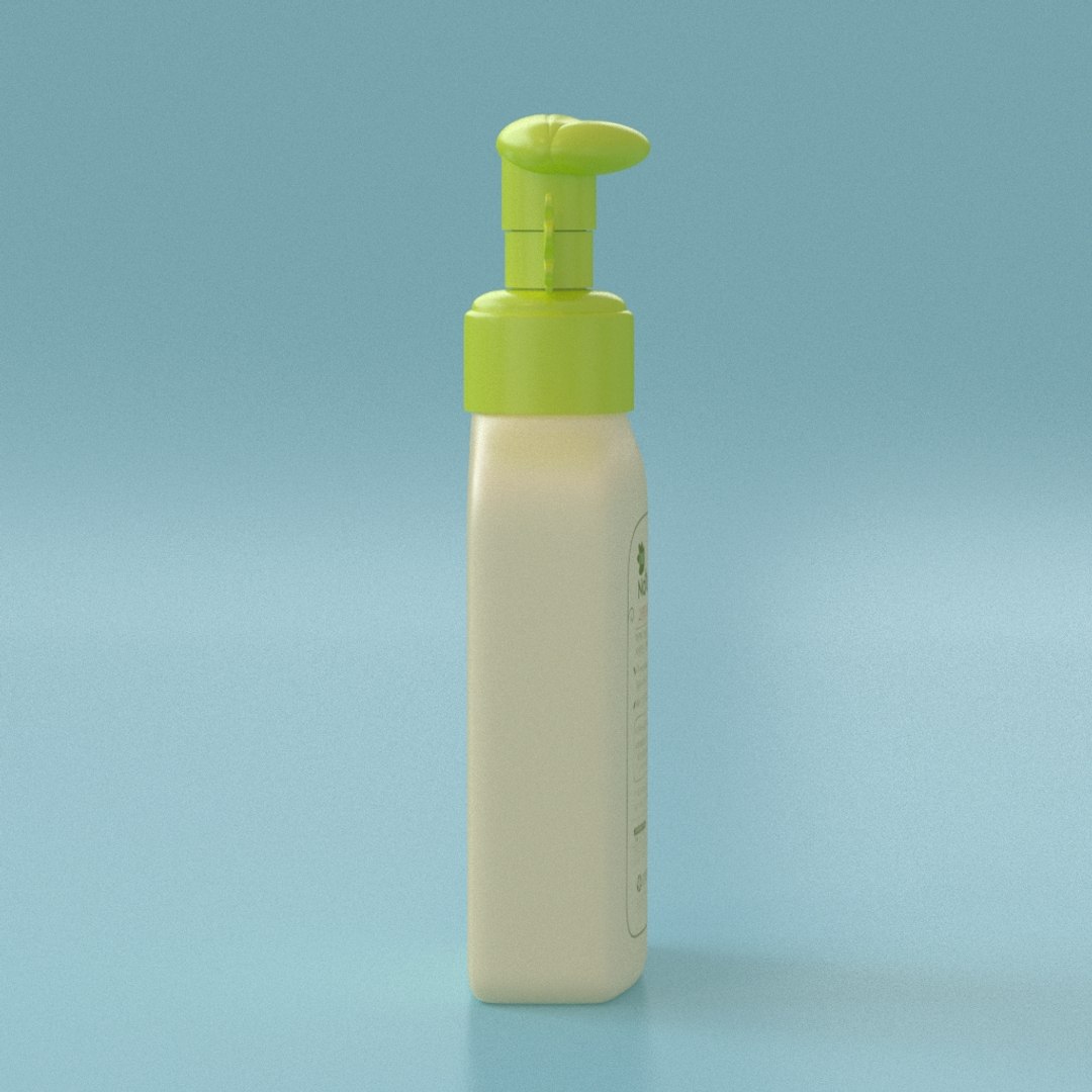 Baby Lotion Container Nature 3D Model - TurboSquid 1406008
