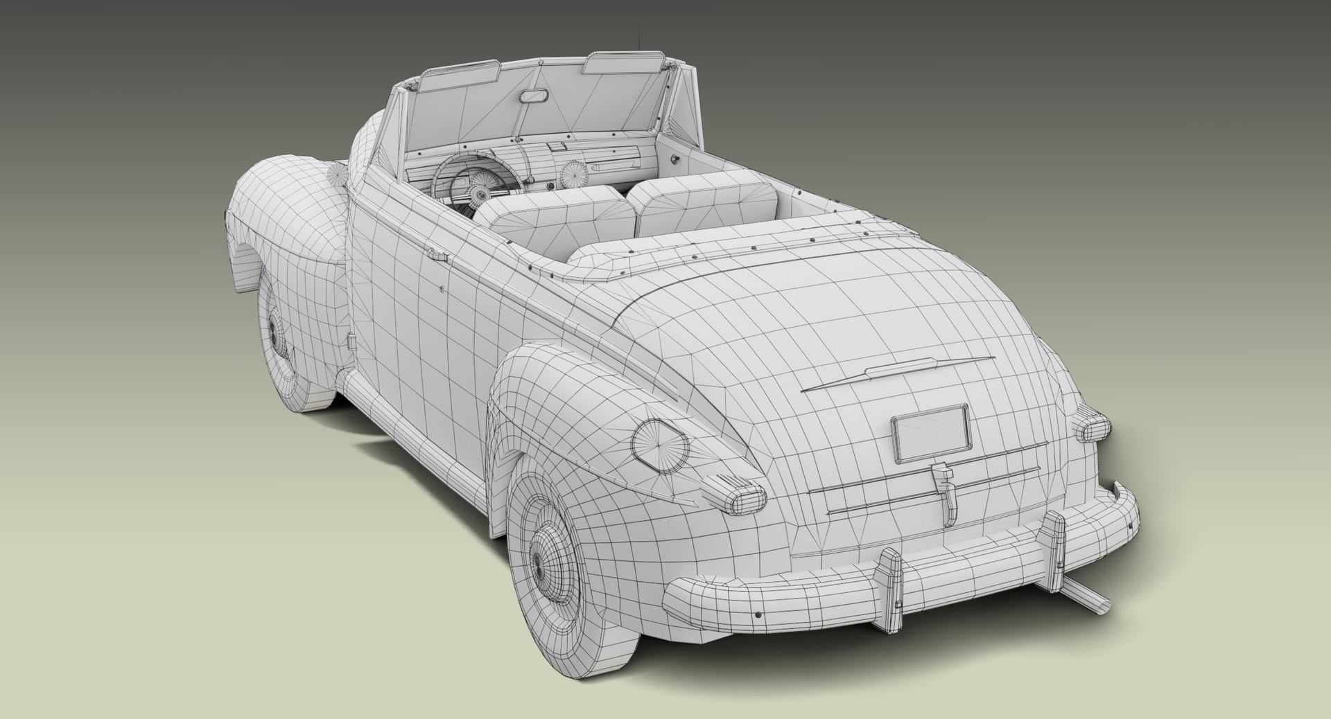3D Model Car Convertible - TurboSquid 1699680