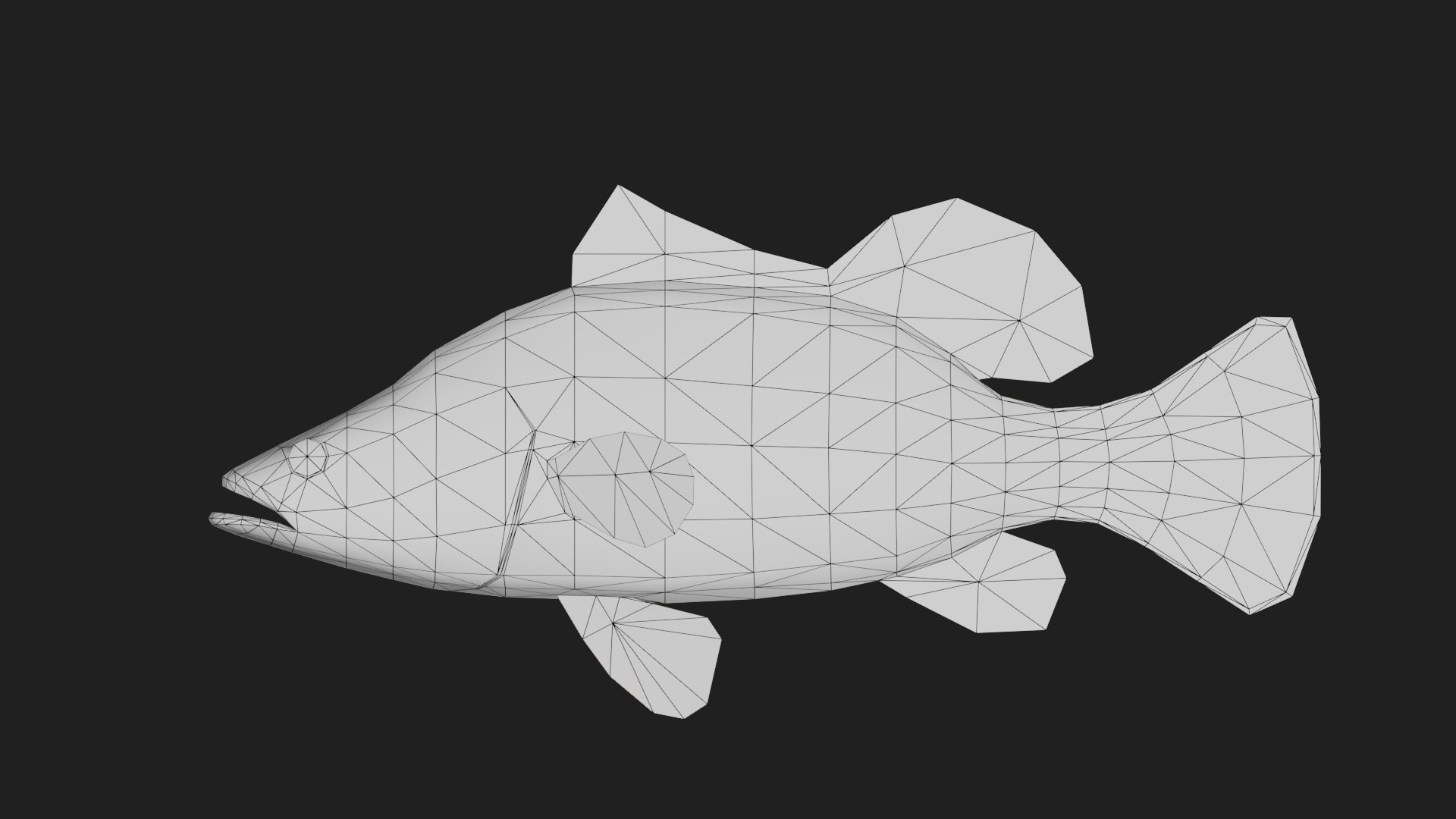 3D Bass Fish Model - TurboSquid 2123104