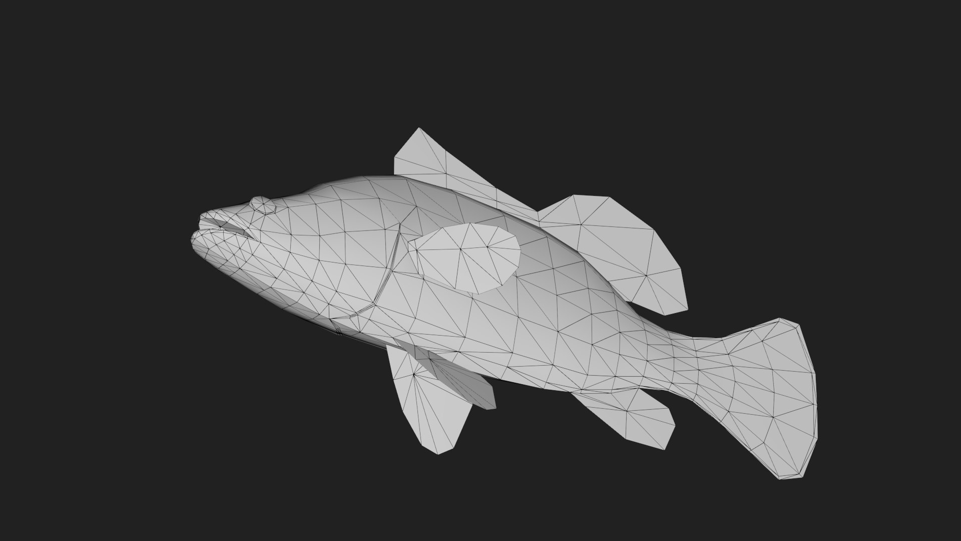 3D Bass Fish Model - TurboSquid 2123104