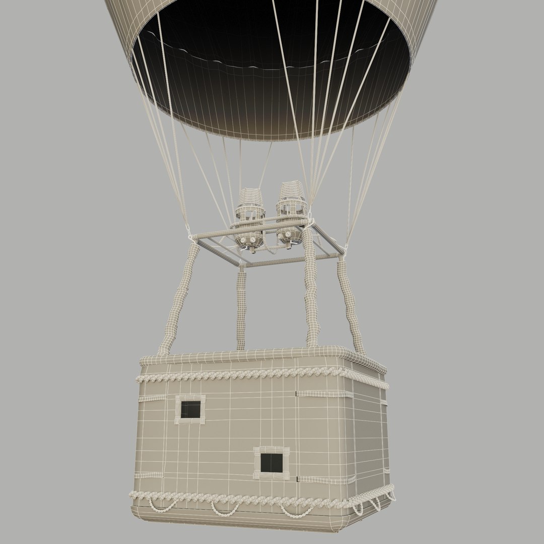 3D Hot Air Balloon Model - TurboSquid 2170311