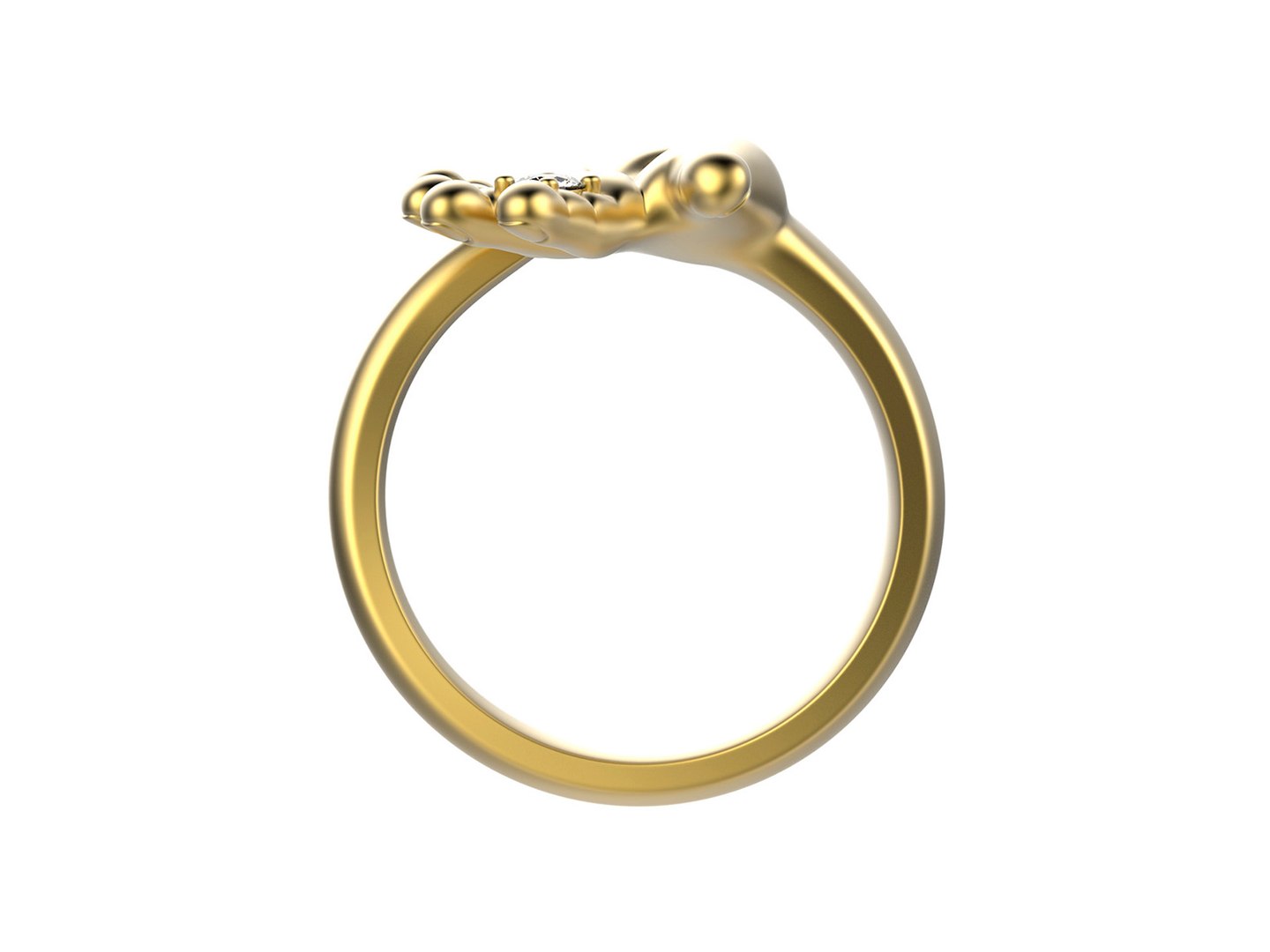 Jewelry Gold Hand Shaped Ring with Diamond 0031 v1 1 Stl 3dm Fbx 3D ...