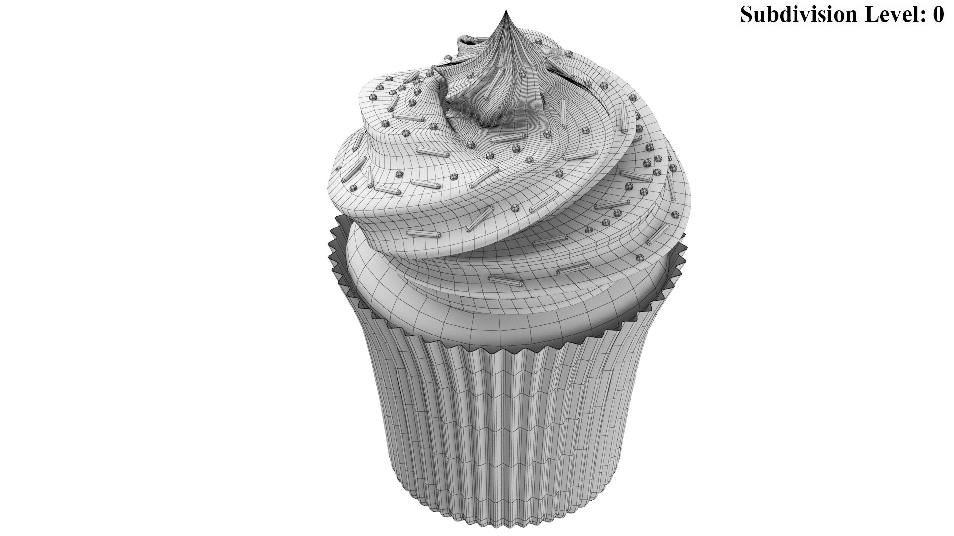 Detailed Cupcake Chocolate Model - TurboSquid 2220994