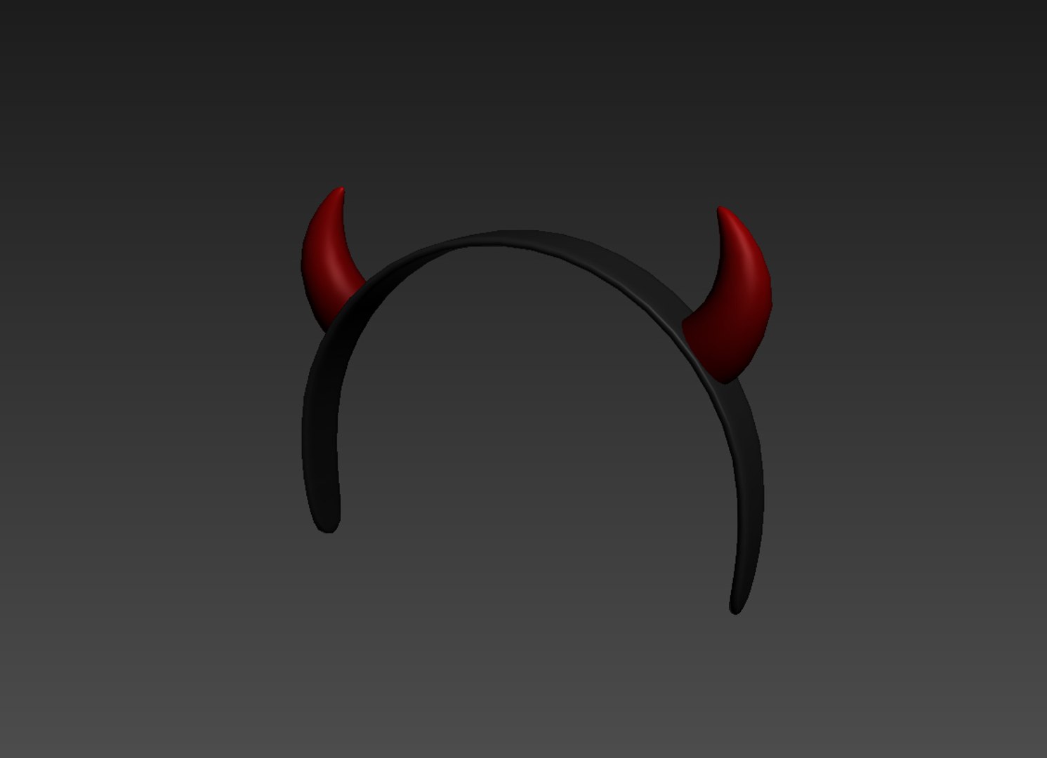 Devil Headband 3D Model - TurboSquid 1429659