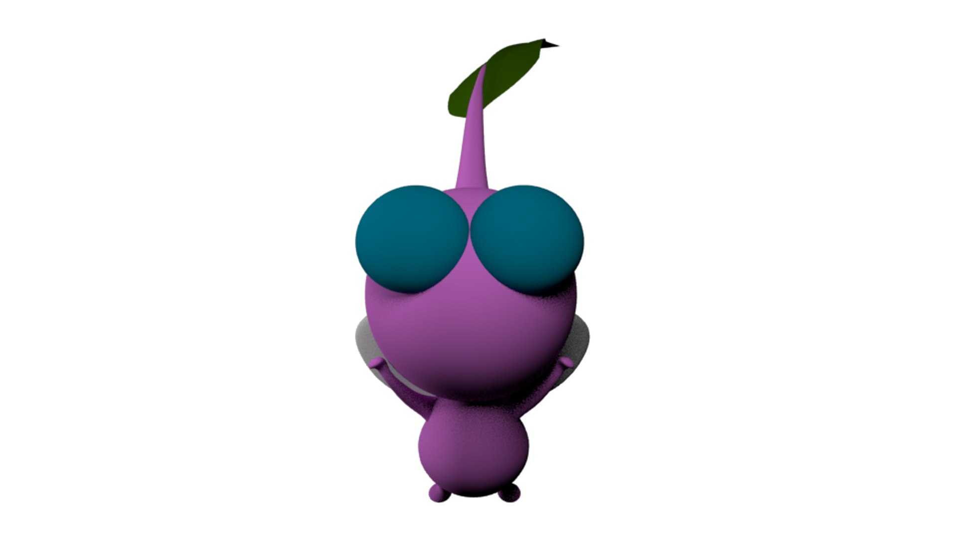 3D Model Pink Leaf Pikmin - TurboSquid 1657336