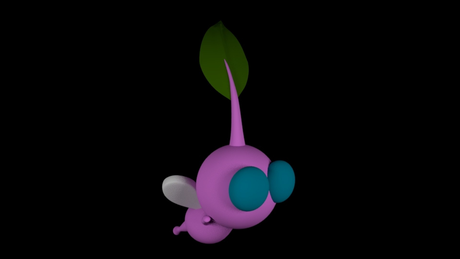 3D Model Pink Leaf Pikmin - TurboSquid 1657336