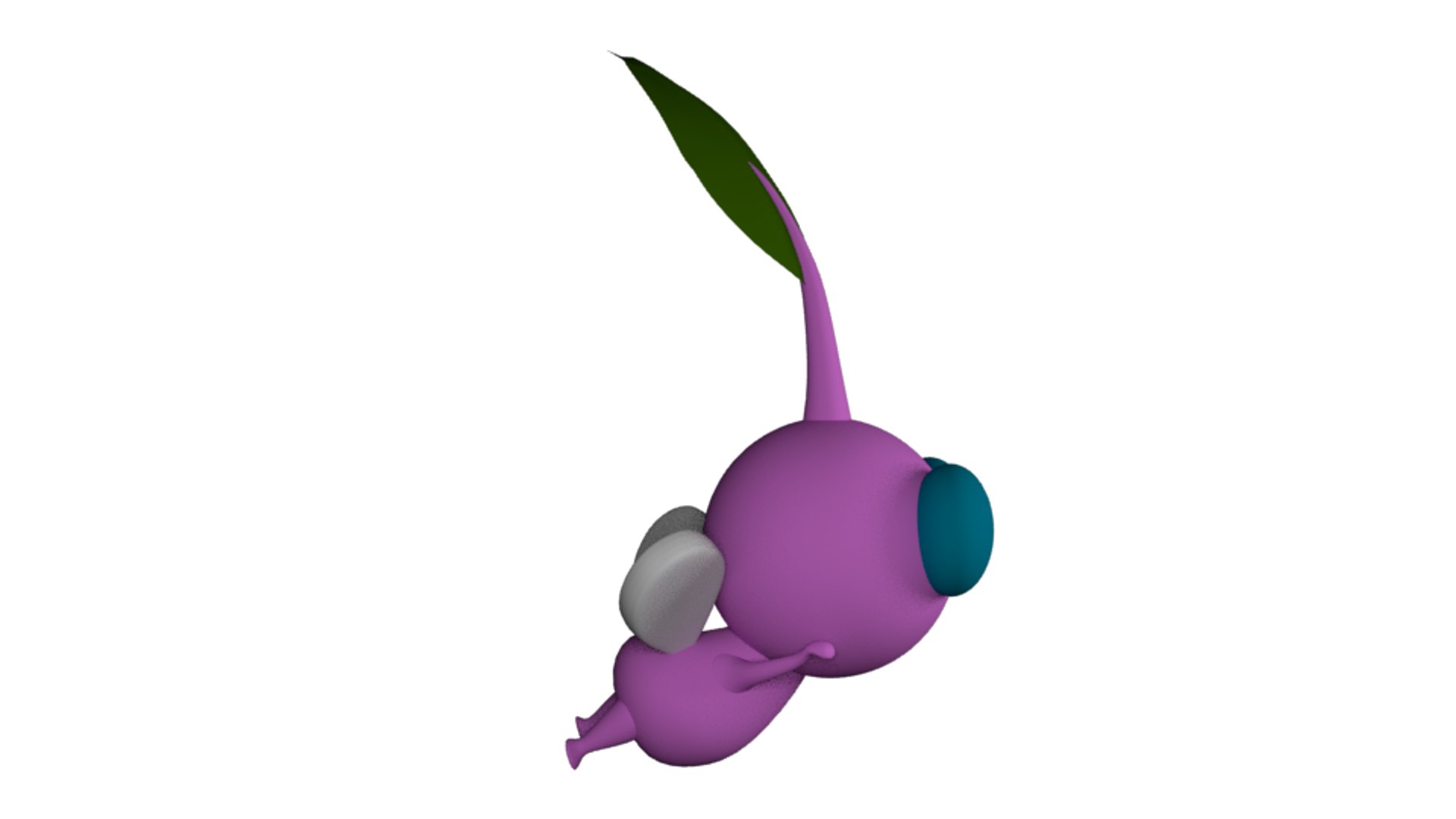 3D Model Pink Leaf Pikmin - TurboSquid 1657336