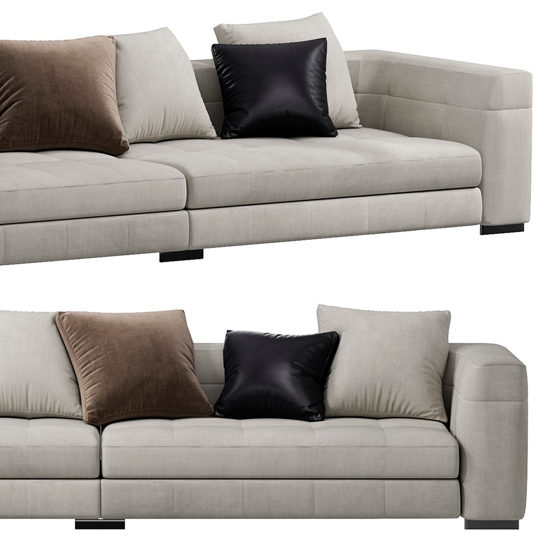 Blazer Sofa By Minotti Model - TurboSquid 1947538