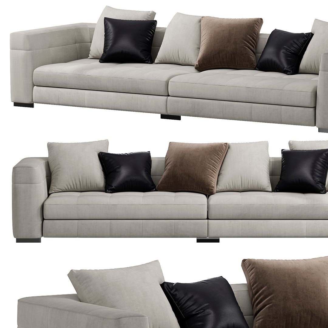 Blazer Sofa By Minotti Model - TurboSquid 1947538