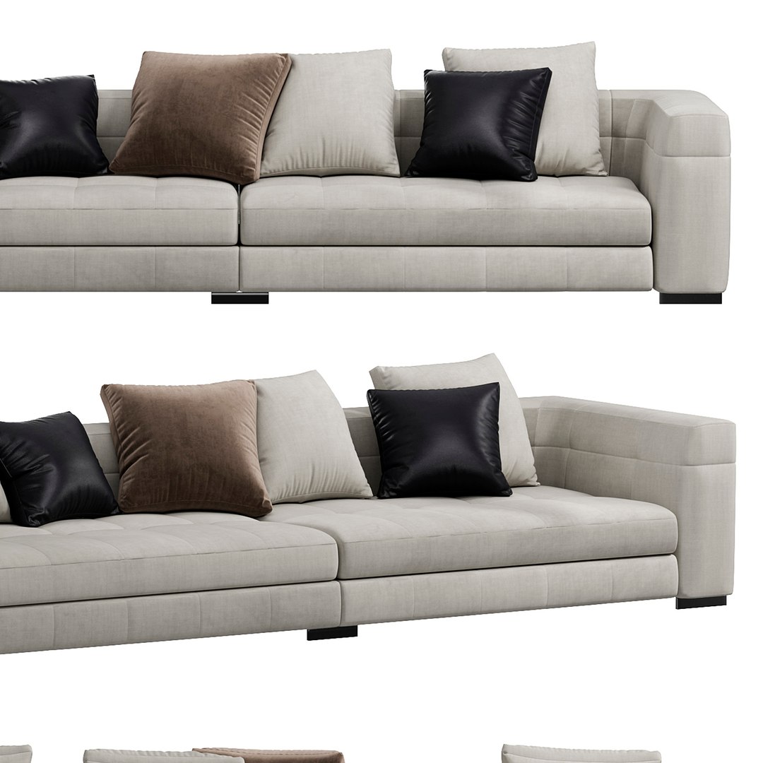 Blazer Sofa By Minotti Model - TurboSquid 1947538