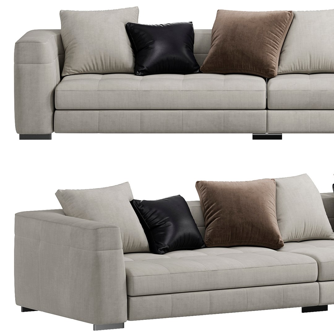 Blazer Sofa By Minotti Model - TurboSquid 1947538