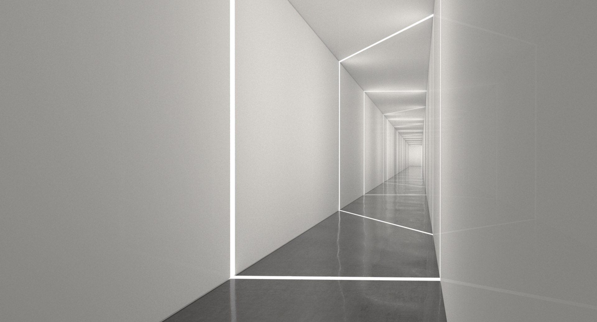 3D hallway light realistic model - TurboSquid 1180079