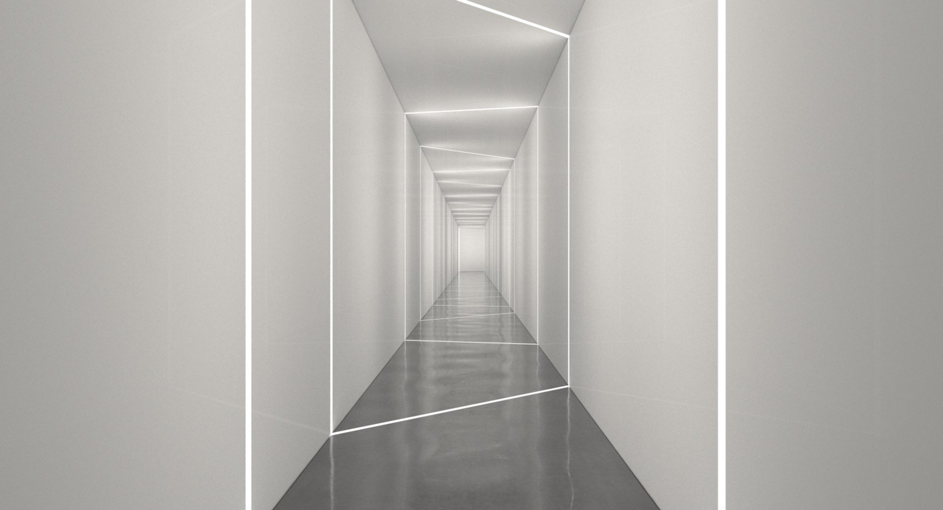 3D hallway light realistic model - TurboSquid 1180079