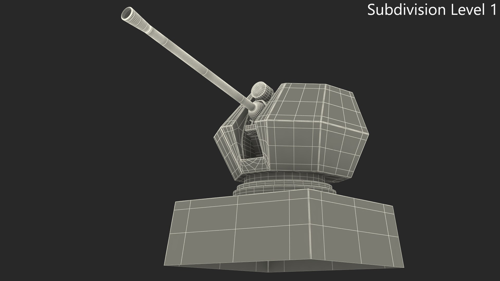 3D Generic Turret Gun - TurboSquid 2315071