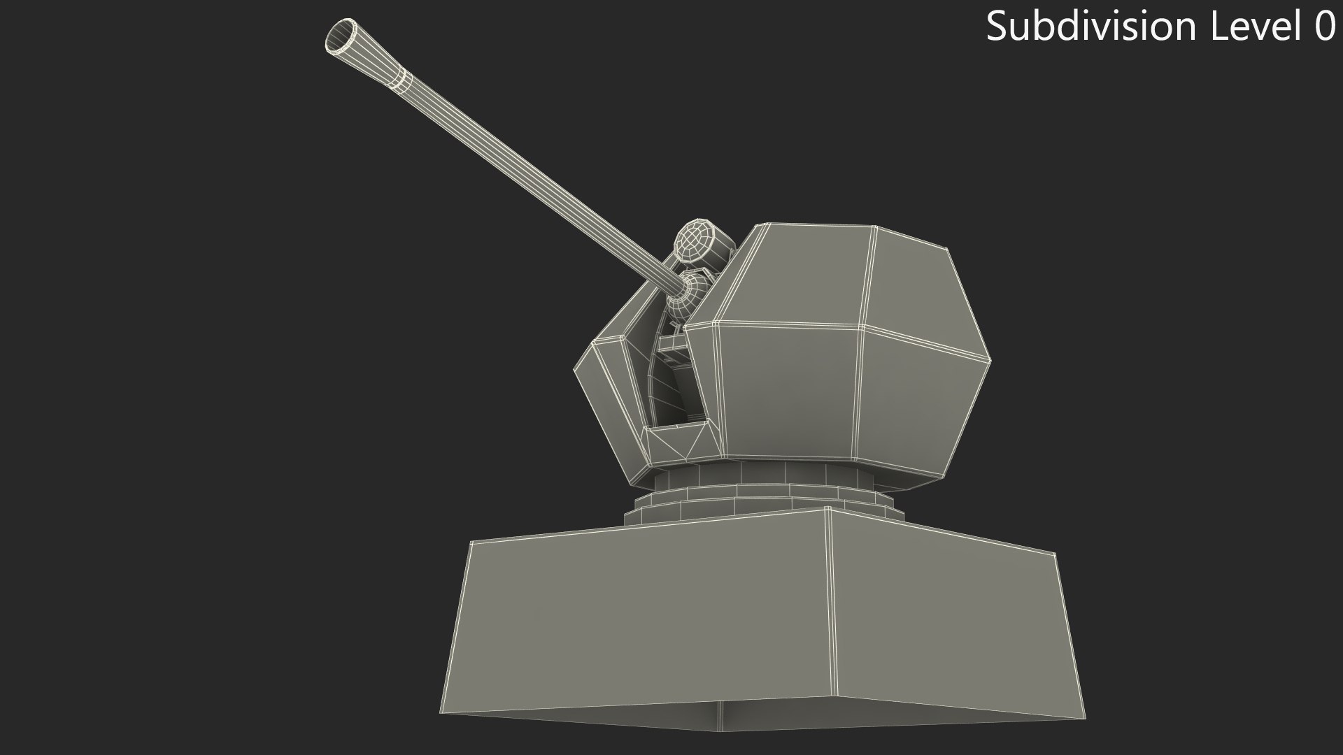 3D Generic Turret Gun - TurboSquid 2315071