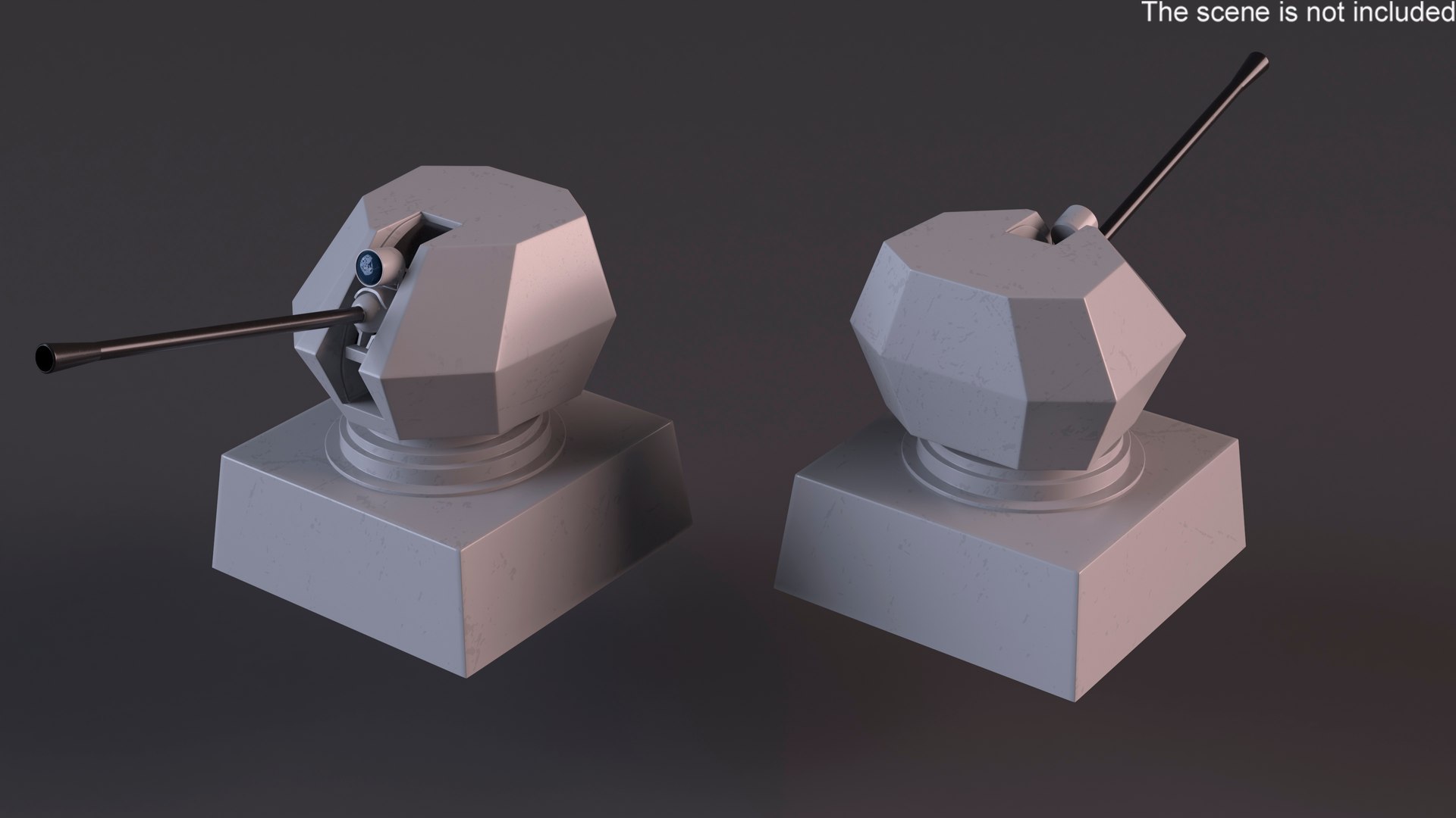 3D Generic Turret Gun - TurboSquid 2315071