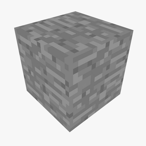 modelo 3d MINECRAFT -STONE BOCK MODEL LOW-POLY 3D MODEL - TurboSquid ...