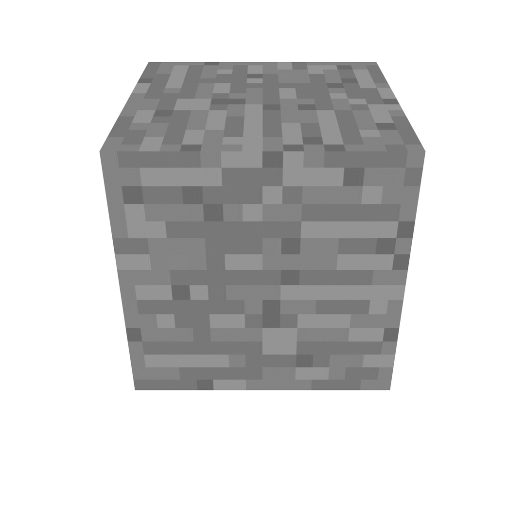 MINECRAFT-STONE BOCK MODELL LOW-POLY 3D-MODELL 3D-Modell - TurboSquid ...