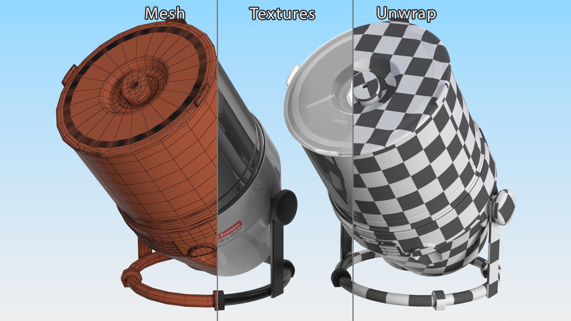 Chocolate Refiner Premier White 3D Model - TurboSquid 2223330