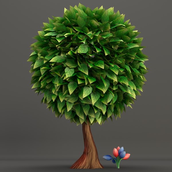 3d toon styled tree