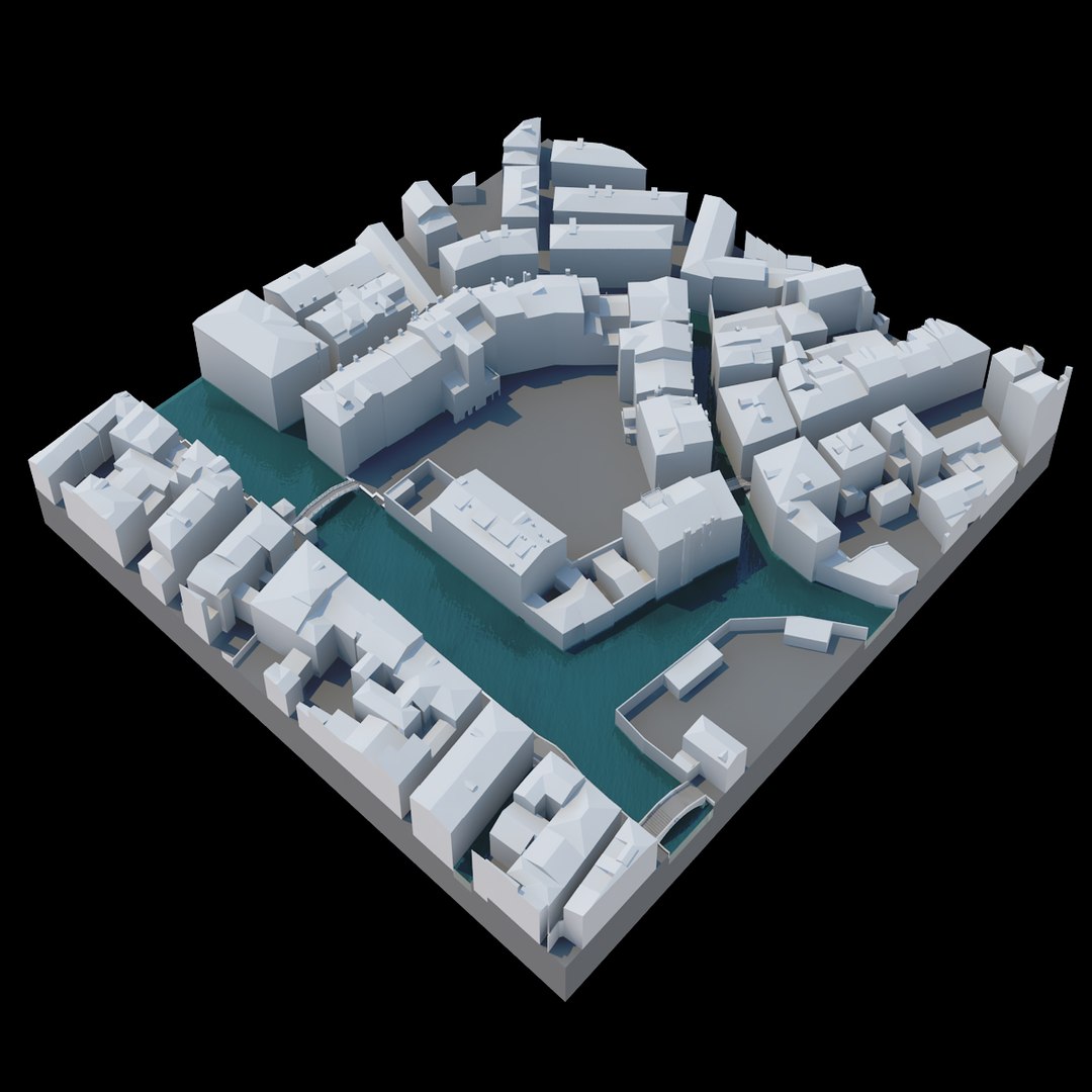 3d Scene Venice Ghetto Model