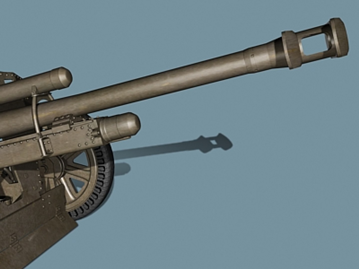 German Howitzer Wwii 3d Model