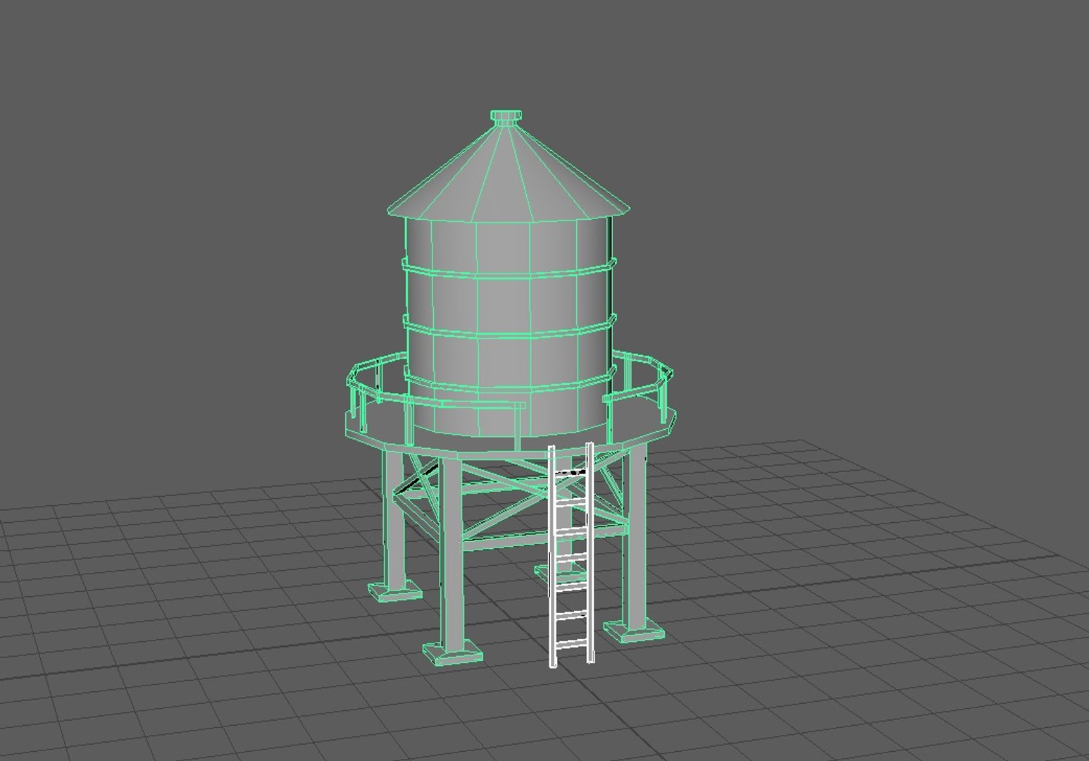 Water tower 3D model - TurboSquid 1508718