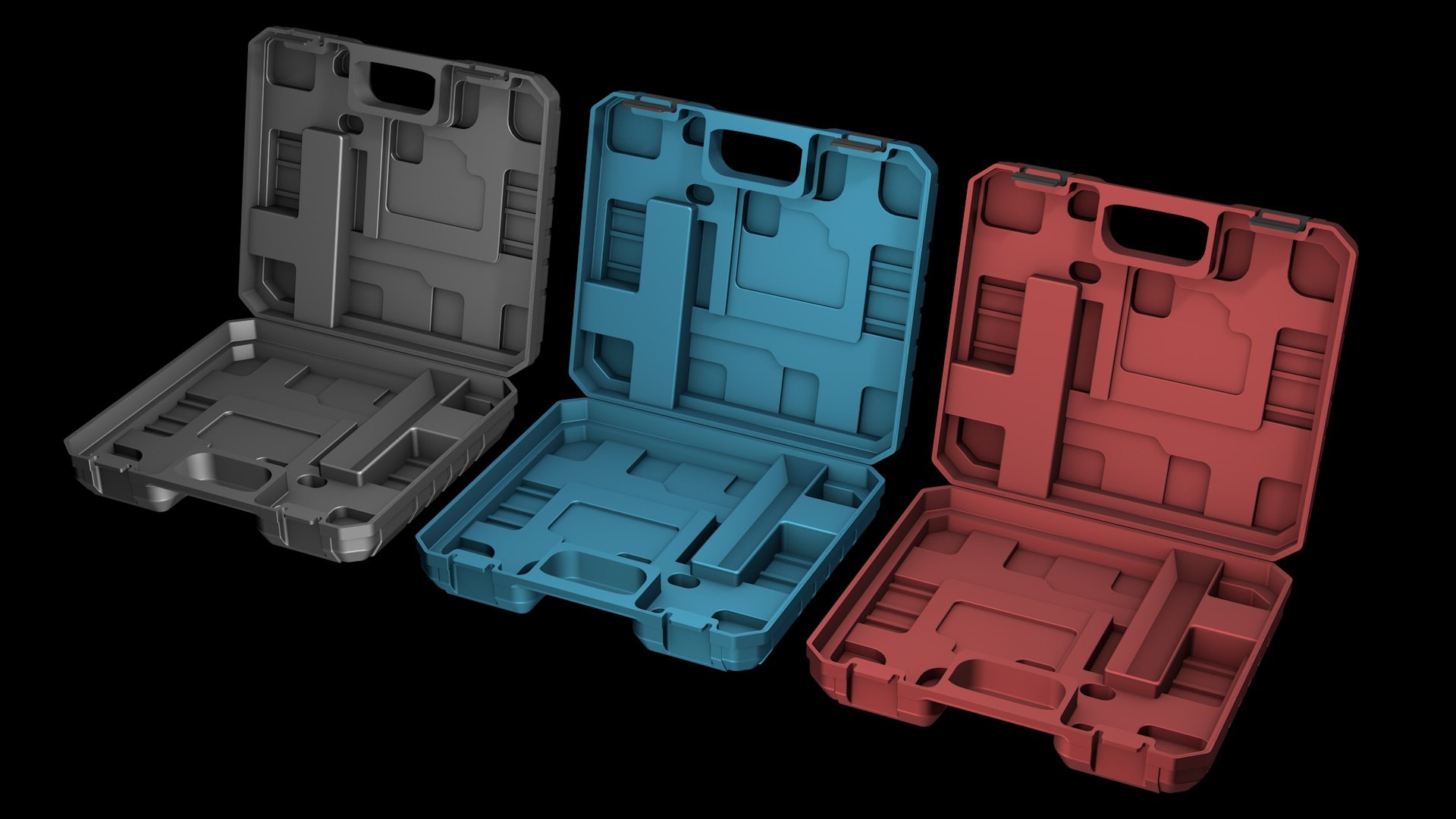 3D Model Impact Resistant Tool Case Suitcase - TurboSquid 2359559