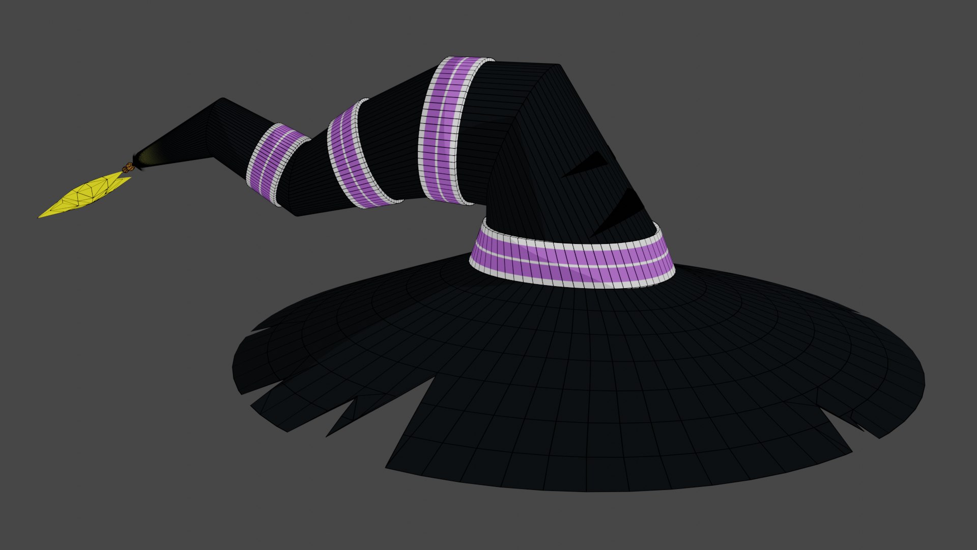 3D model Fantasy Witch Hat - TurboSquid 1982235